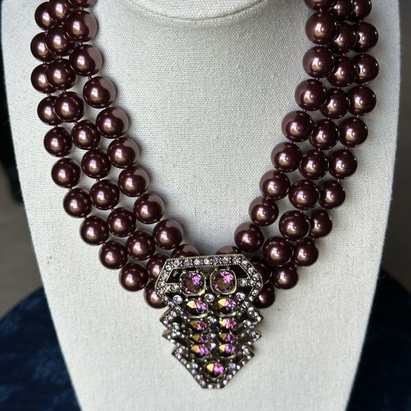 Heidi Daus | Jewelry | Heidi Daus Pearl Choker Necklace With A ...